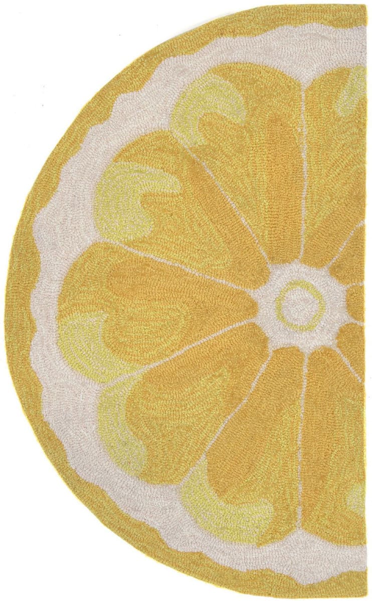 Trans-Ocean Frontporch Lemon Slice 155609 Yellow | Rug Studio