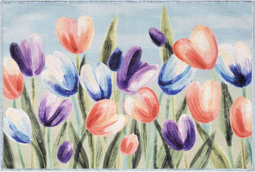 Trans-Ocean Impressions Tulips 293844 Multi | Rug Studio