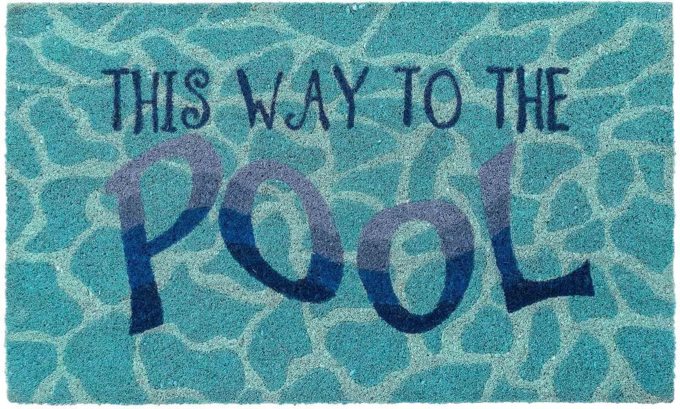 Trans-Ocean Natura This Way To The Pool 220703 Water | Rug Studio