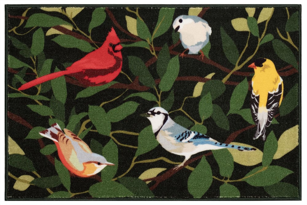 Trans-Ocean Siena Aviary 513506 Green | Rug Studio