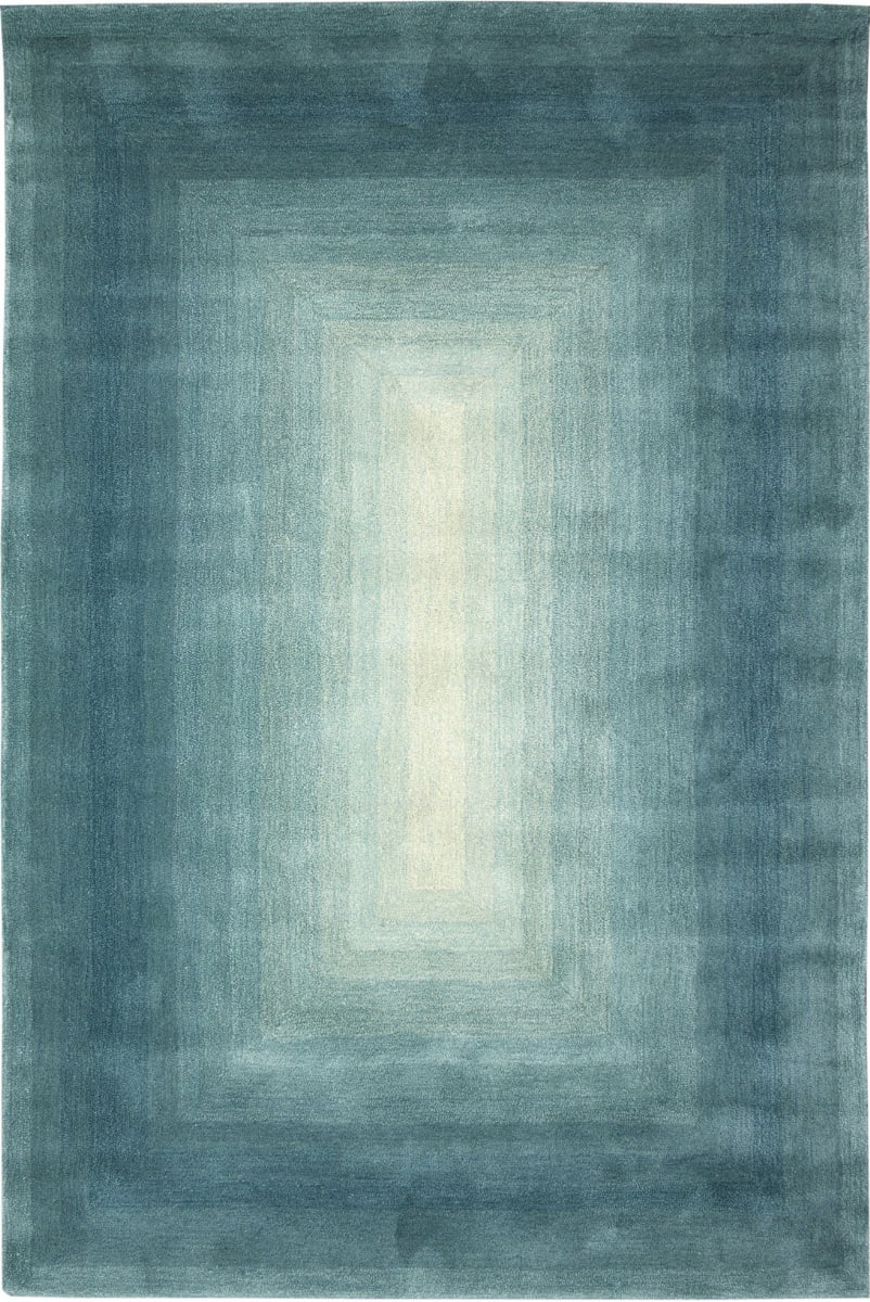 Trans-Ocean Tivoli Dream Border 811704 Aqua | Rug Studio