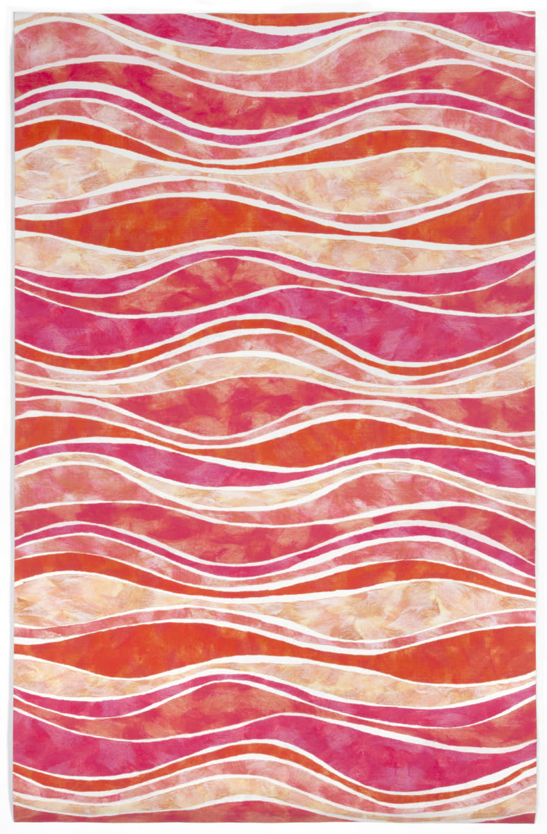 Trans-Ocean Visions Iii Wave 312637 Pink | Rug Studio