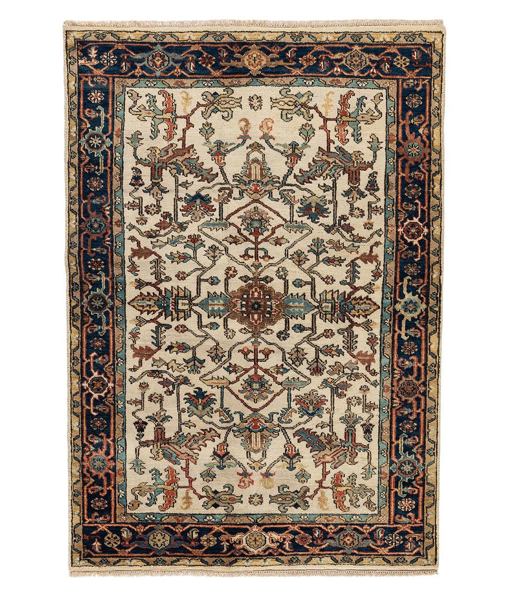 Tufenkian Jt03 Ivory/Navy | Rug Studio