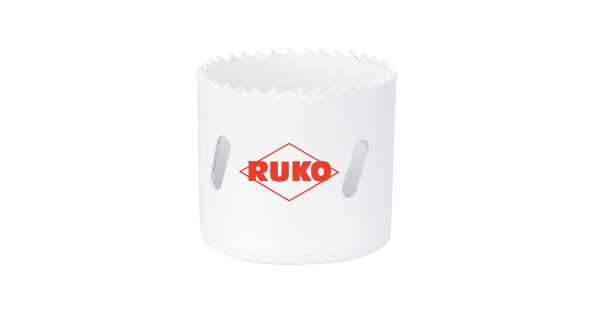 Bi-metal hole saw HSSE-Co 8 with fine toothing 126048 | Hole saws | RUKO