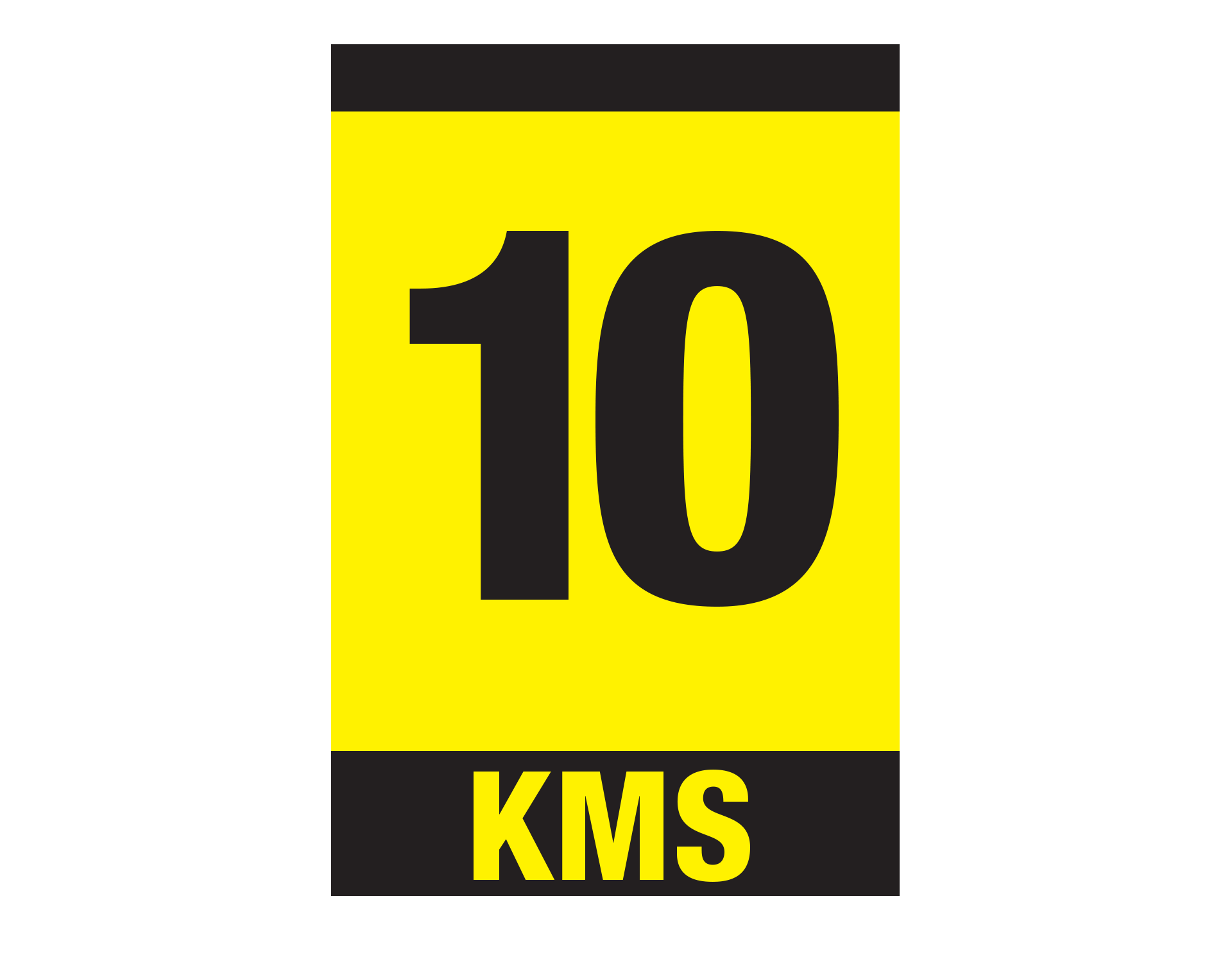 10KM Small Kilometre Marker Event Signs | Running Imp - Running Imp