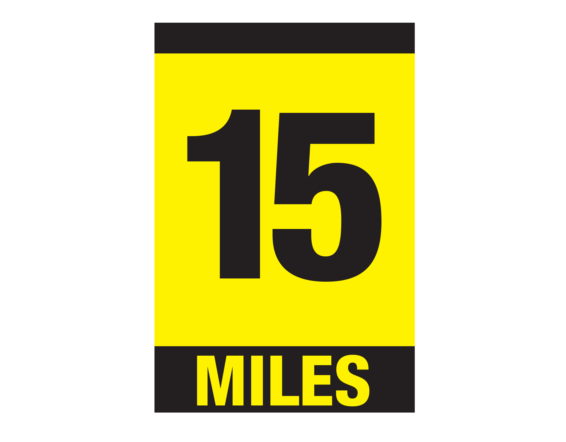 15 Small Mile Marker Event Signs | Running Imp - Running Imp