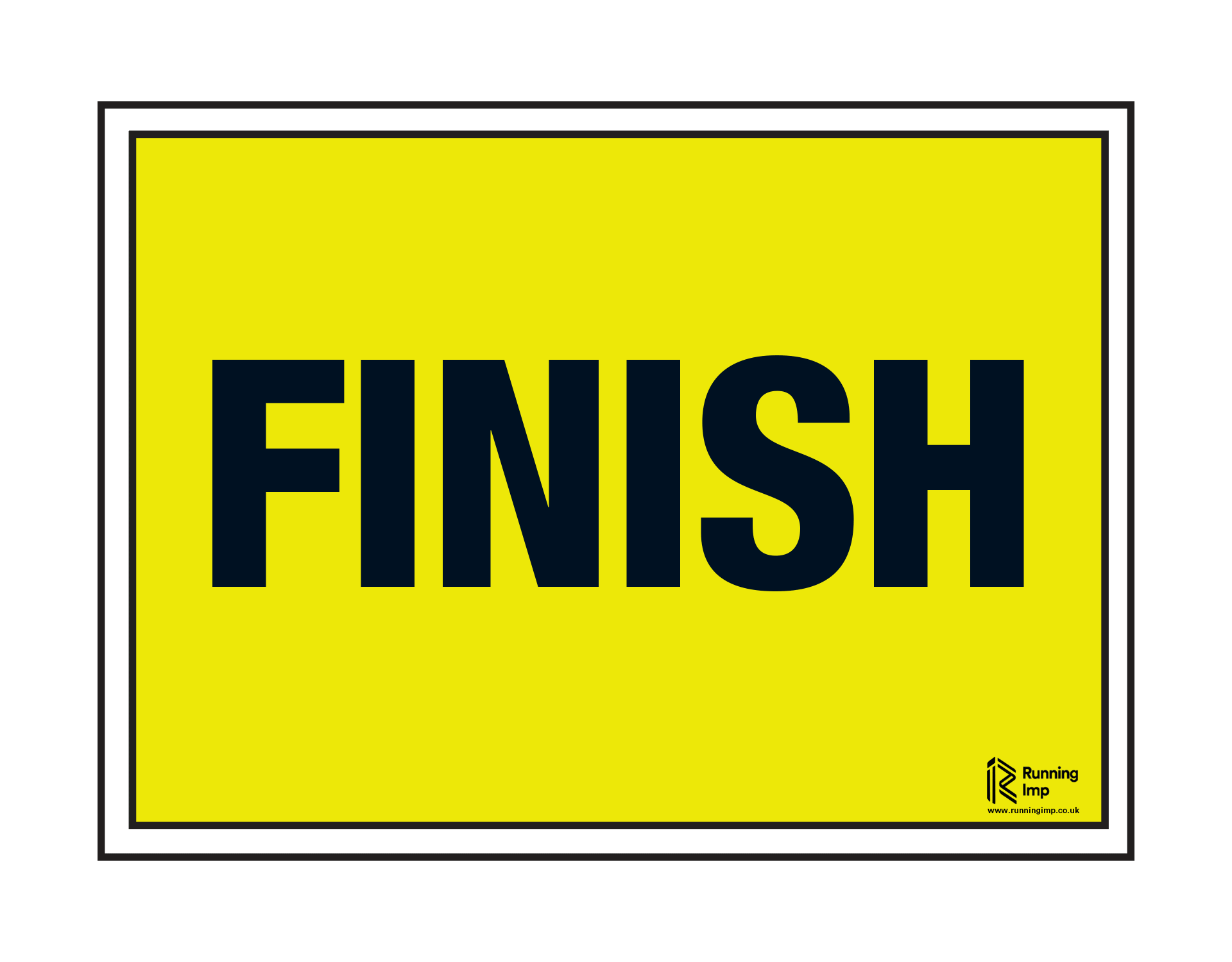 ‘Finish’ Event Sign | Running Imp - Running Imp
