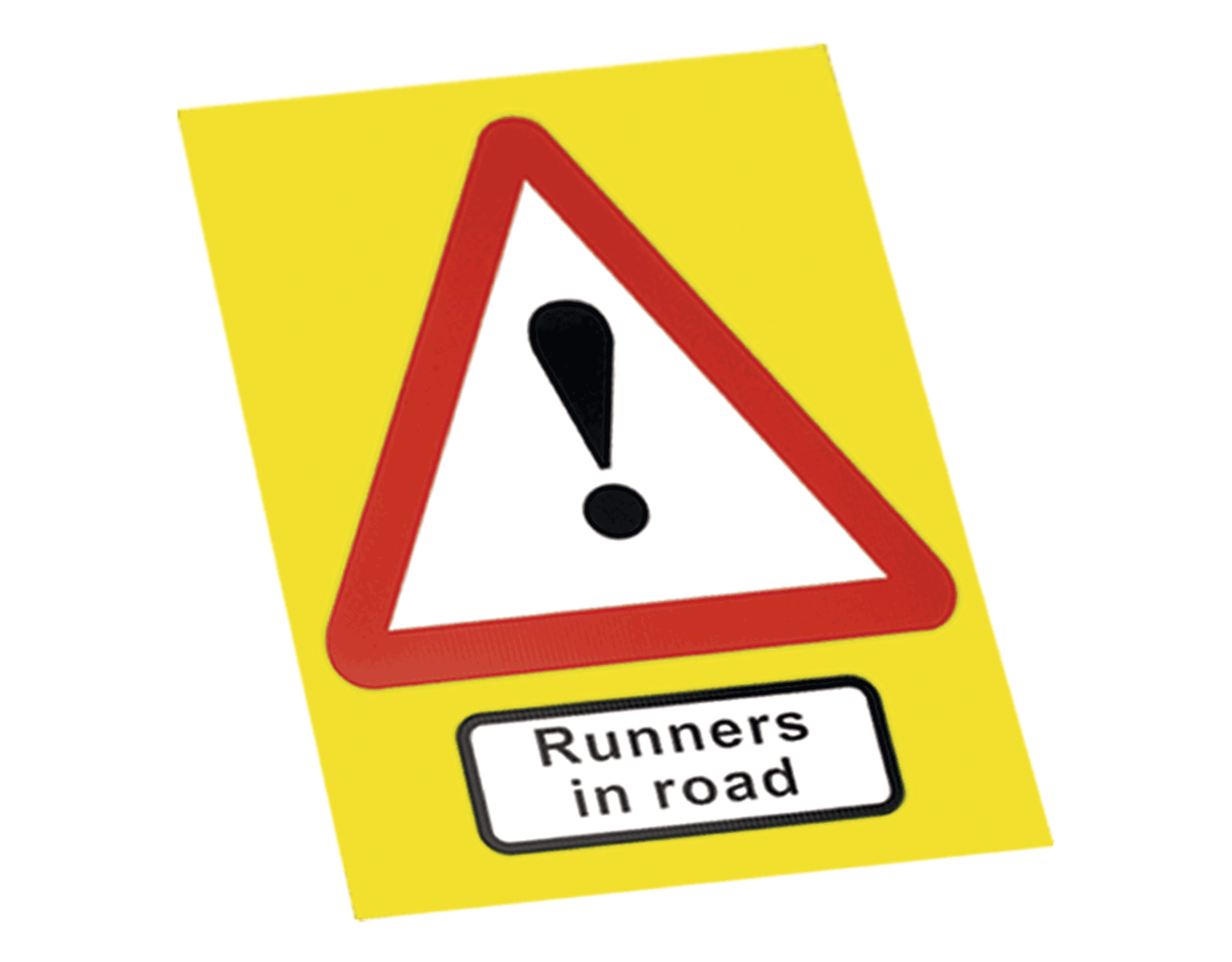 ‘Runners In Road’ Event Sign | Running Imp - Running Imp