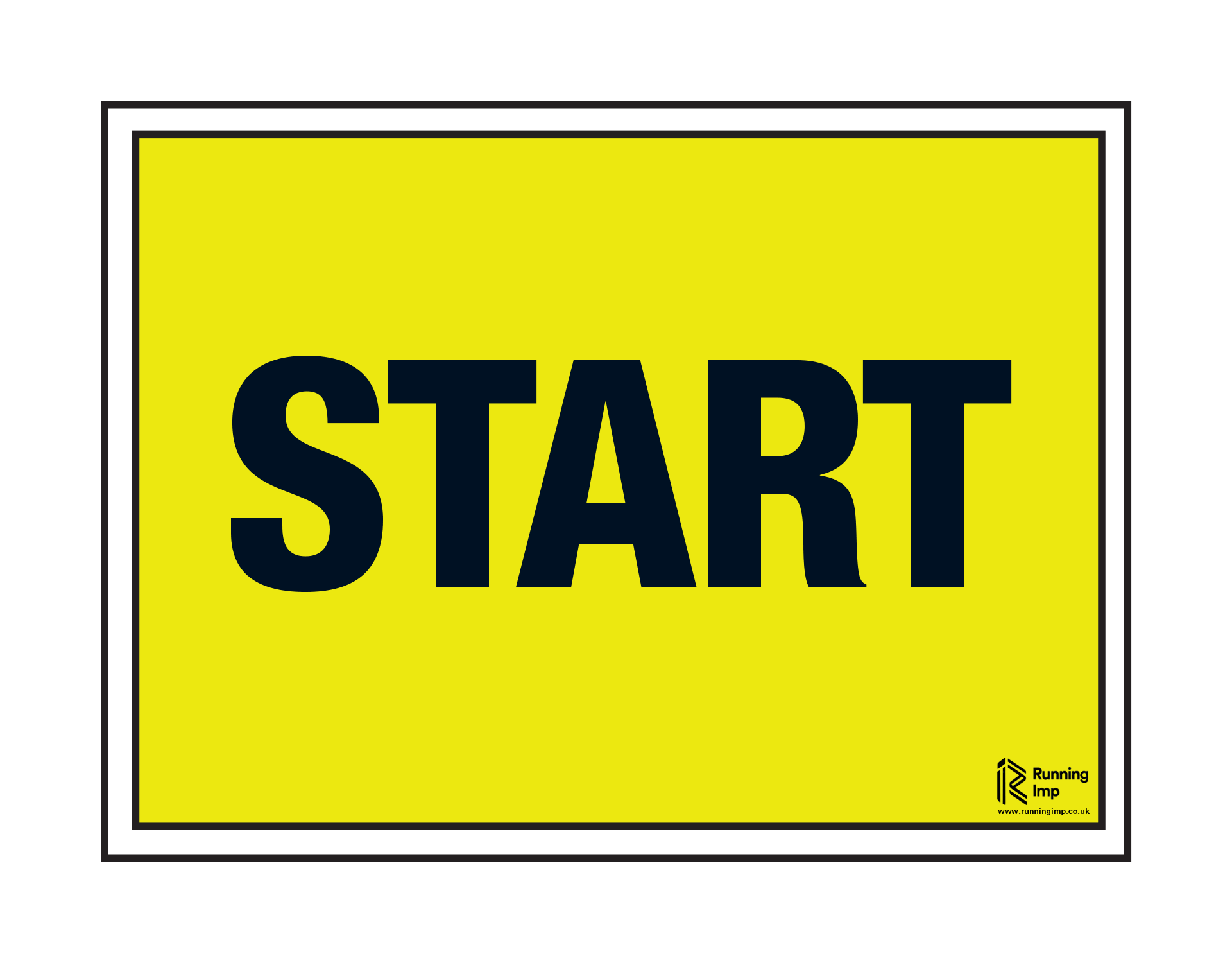 ‘Start’ Event Sign | Running Imp - Running Imp