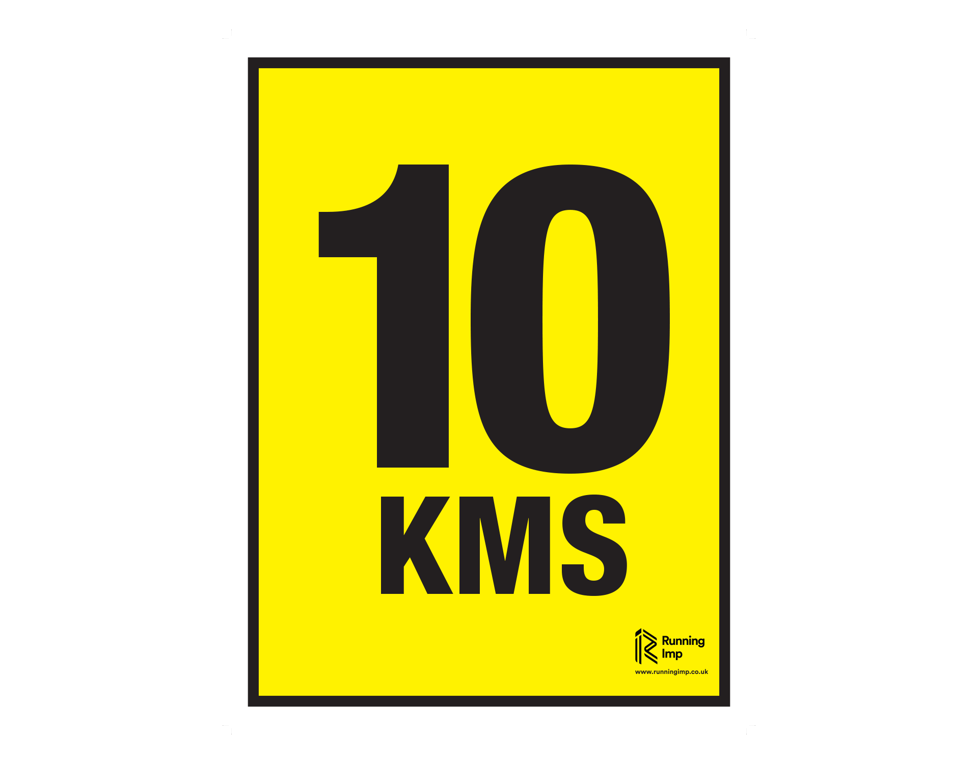 10 Large Kilometre Marker Event Signs | Running Imp - Running Imp