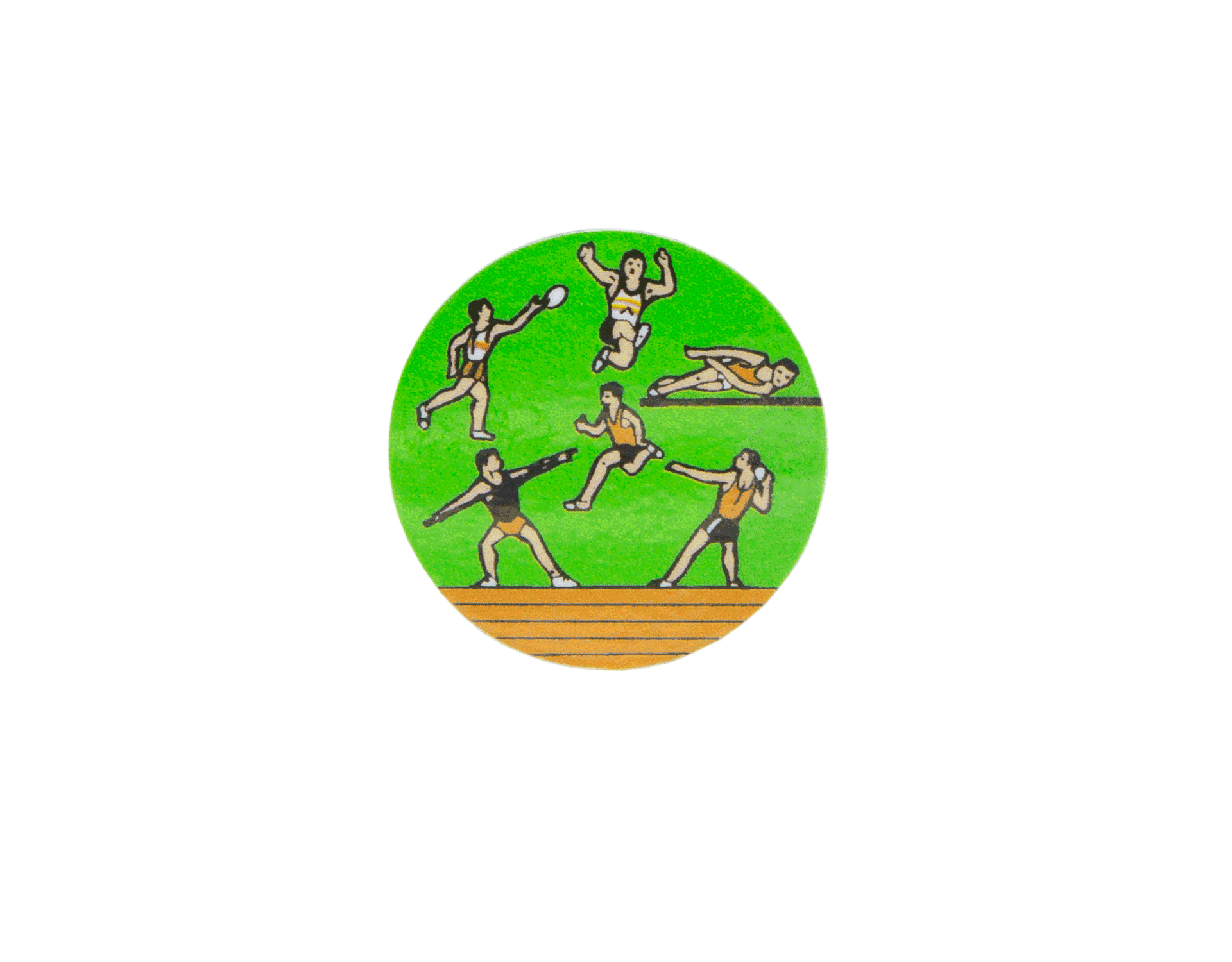 Male Athletics 1” Medal Centre | Running Imp - Running Imp