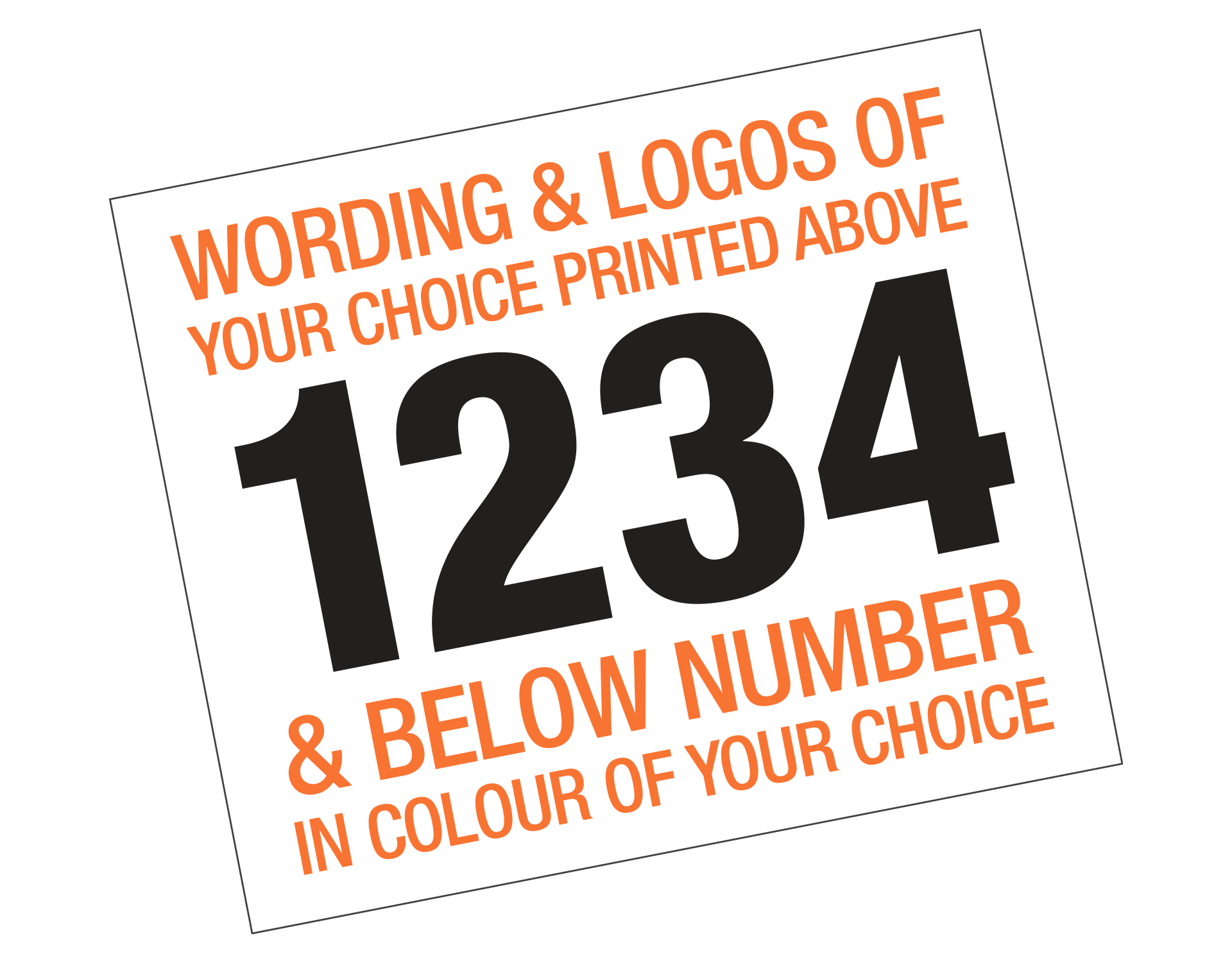 Tyvek Race Numbers | Running Imp - Running Imp