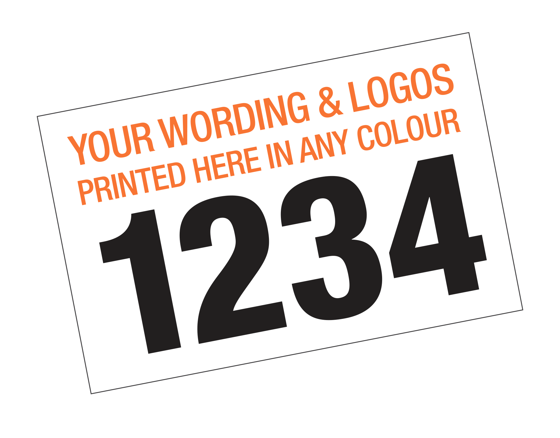 Economy Tyvek Race Numbers | Running Imp - Running Imp