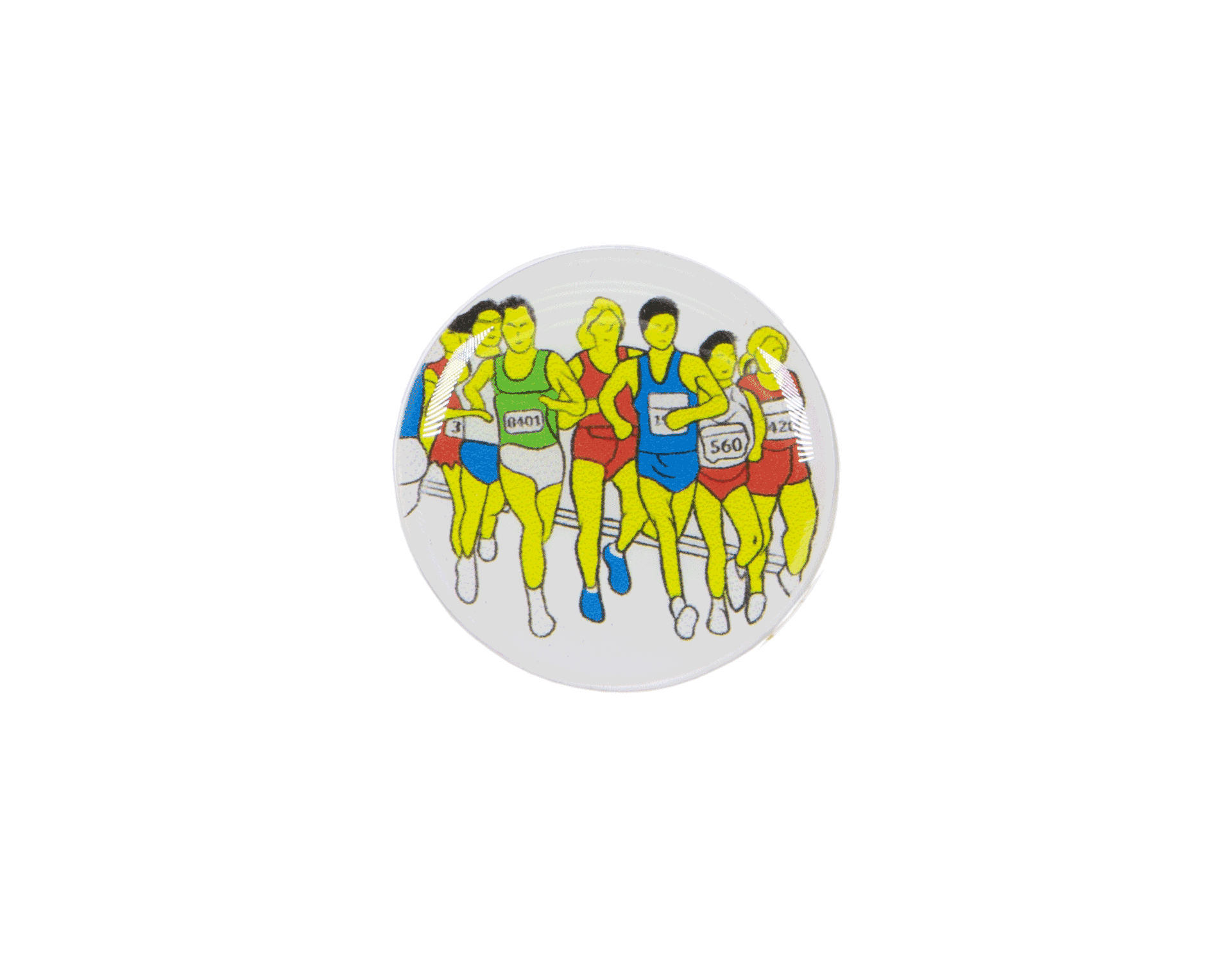 Runners 1” Domed Acrylic Medal Centre | Running Imp - Running Imp