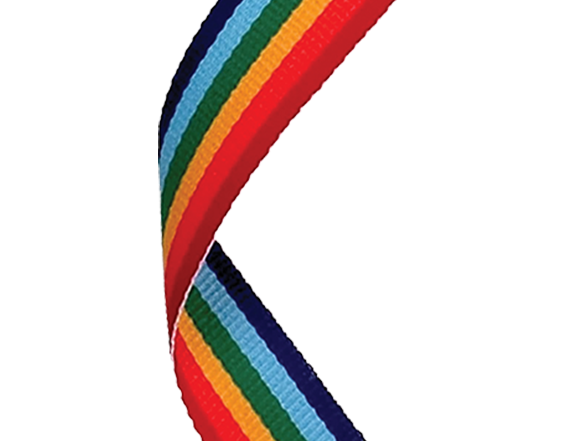 Rainbow 22MM Deluxe Woven Ribbon | Running Imp - Running Imp