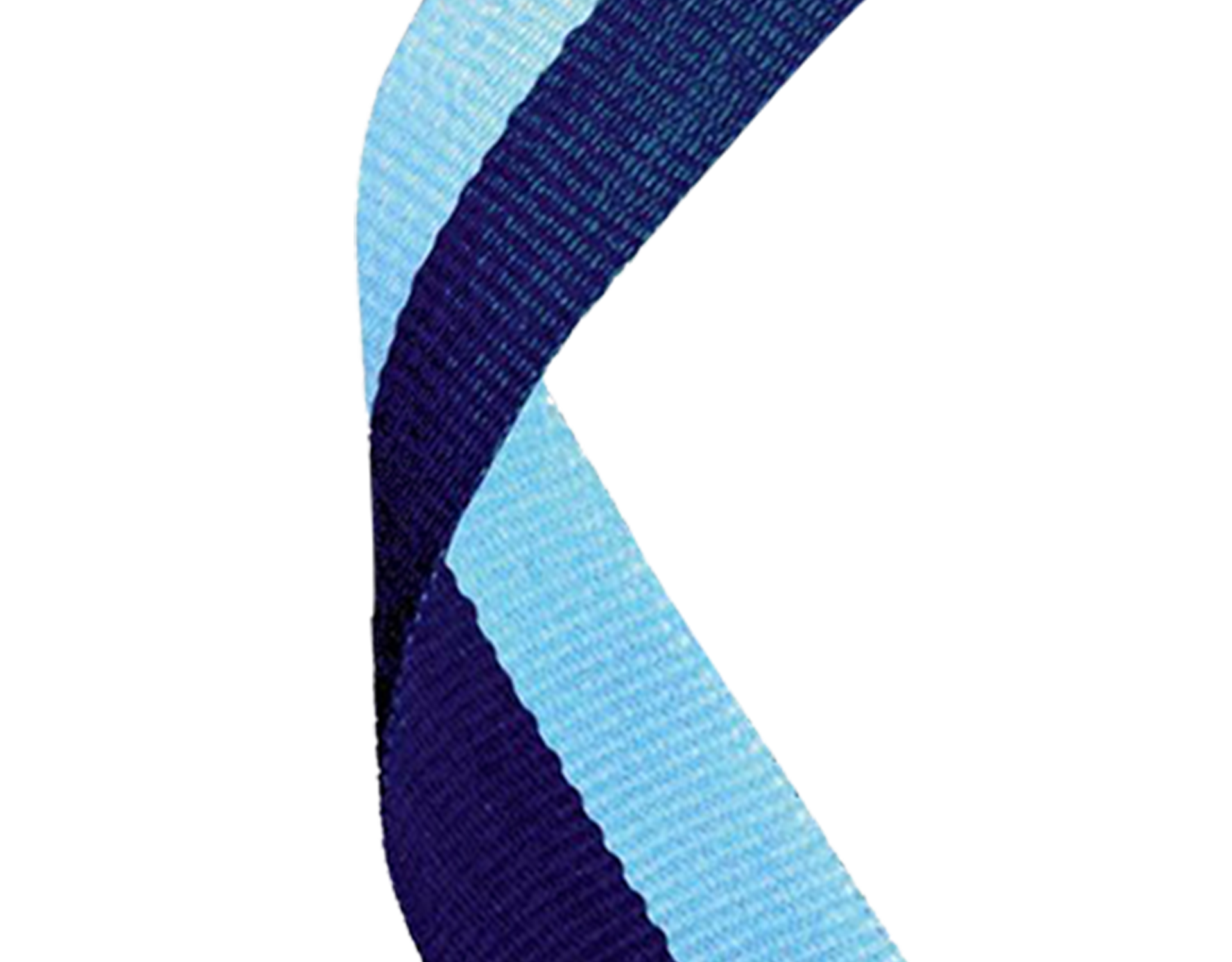 Blue/Sky Blue 22MM Deluxe Woven Ribbon | Running Imp - Running Imp