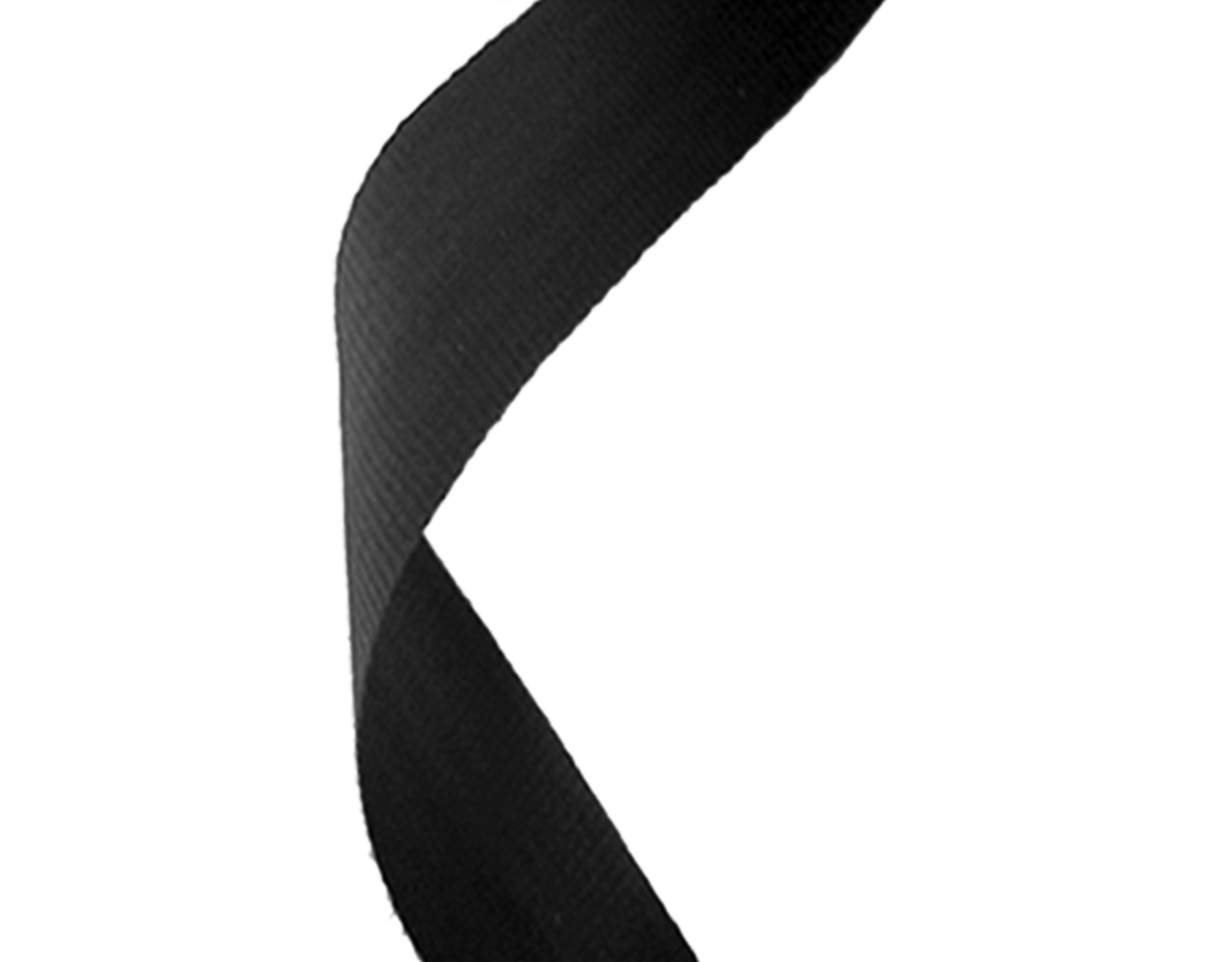 Black 22MM Deluxe Woven Ribbon | Running Imp - Running Imp