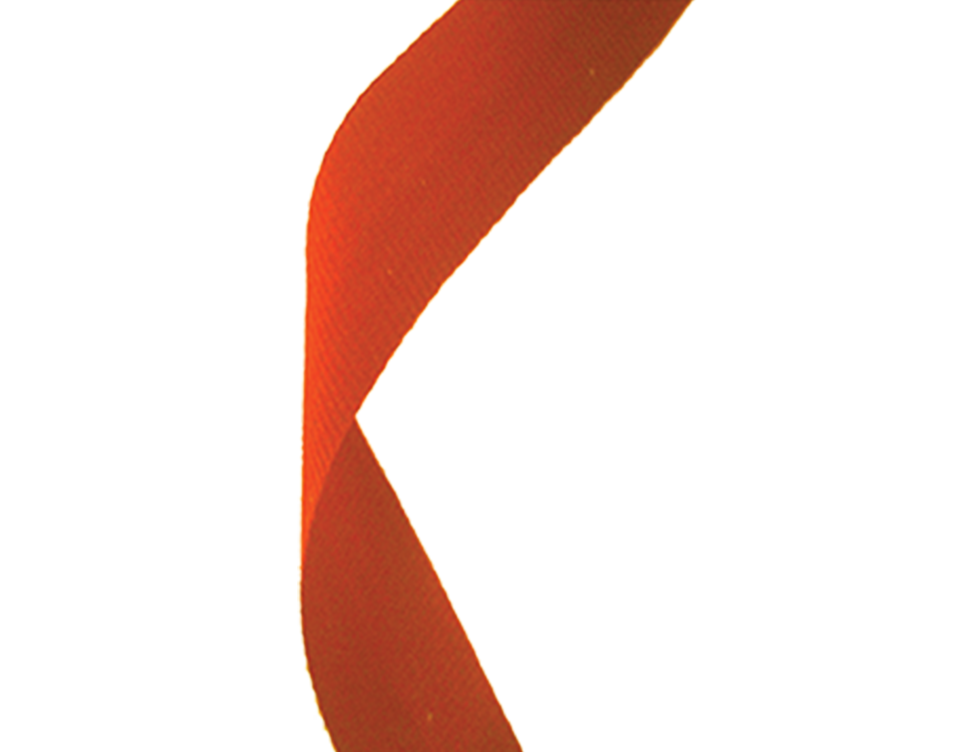 Orange 22MM Deluxe Woven Ribbon | Running Imp - Running Imp