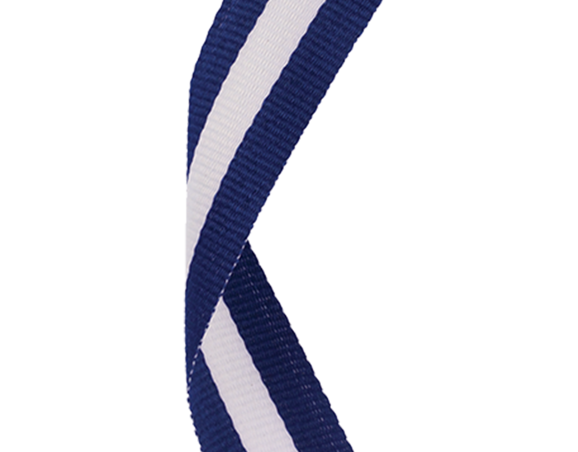 Blue/White/Blue 22MM Deluxe Woven Ribbon | Running Imp - Running Imp