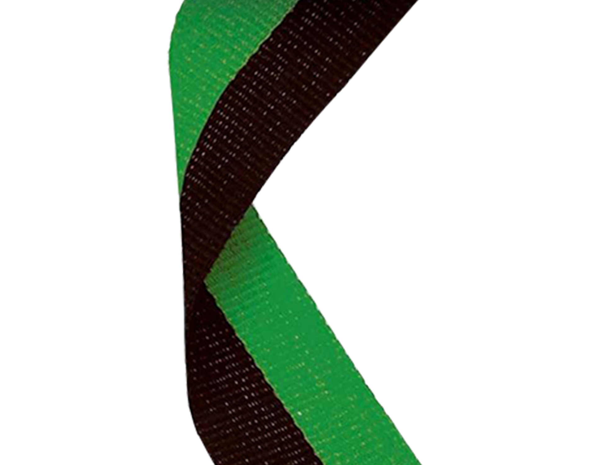 Black/Green 22MM Deluxe Woven Ribbon | Running Imp - Running Imp