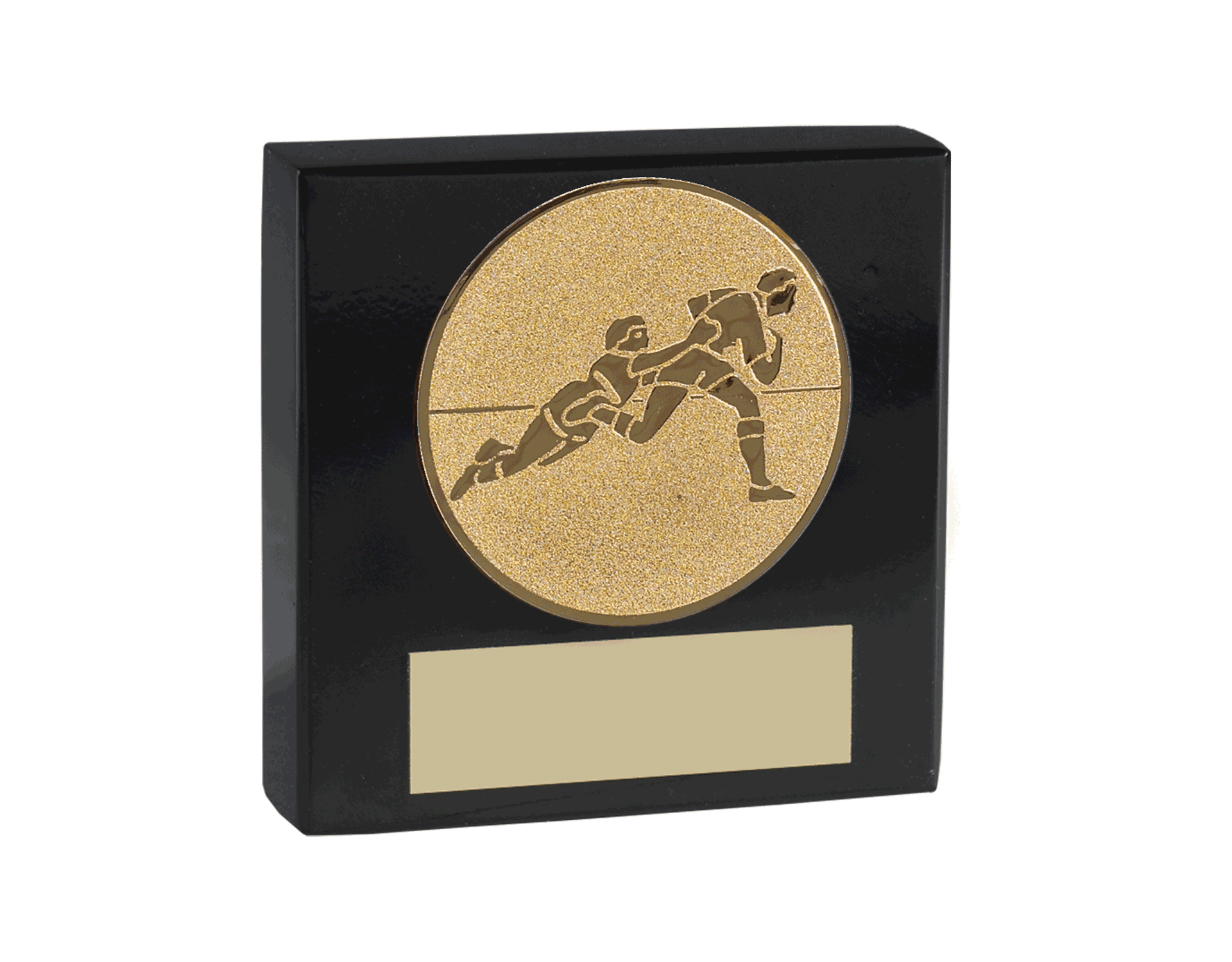 T212L - Black Rugby Marble Block | Running Imp - Running Imp