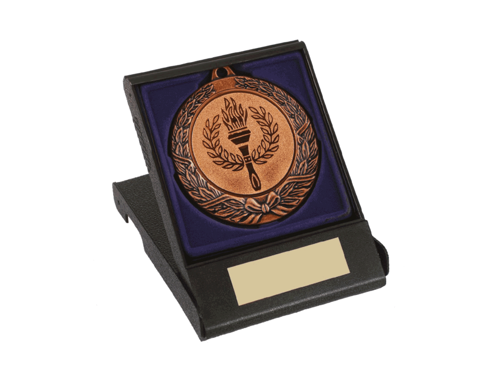 T56C Silver Full Wreath Victory Torch Presentation Medal | Running Imp ...