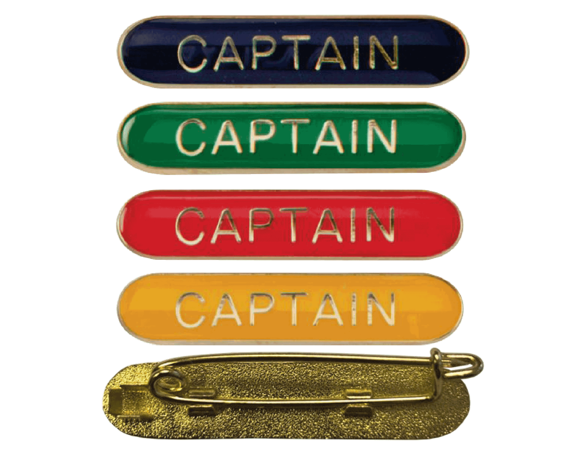 ‘Captain’ School Bar Pin Badge | Running Imp - Running Imp