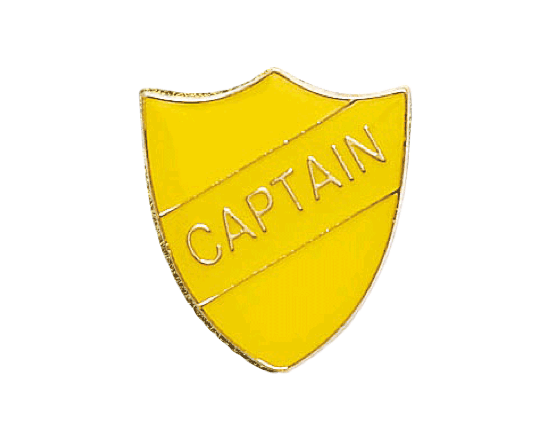 Yellow ‘Captain’ School Pin Badge | Running Imp - Running Imp