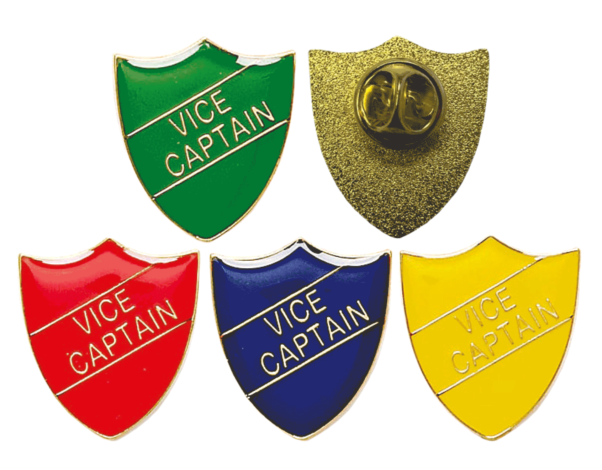 ‘Vice Captain’ Shield Lapel Badges | Running Imp - Running Imp