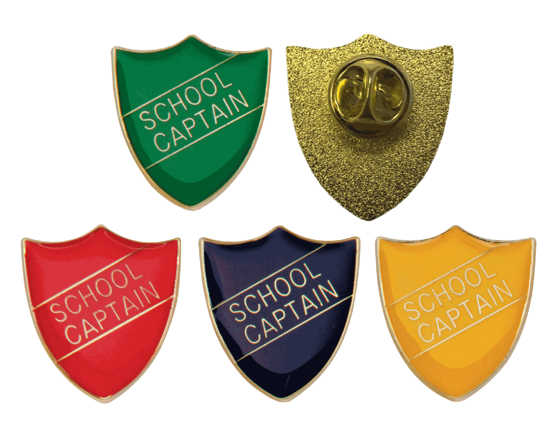 ‘School Captain' Shield Lapel Badges | Running Imp - Running Imp