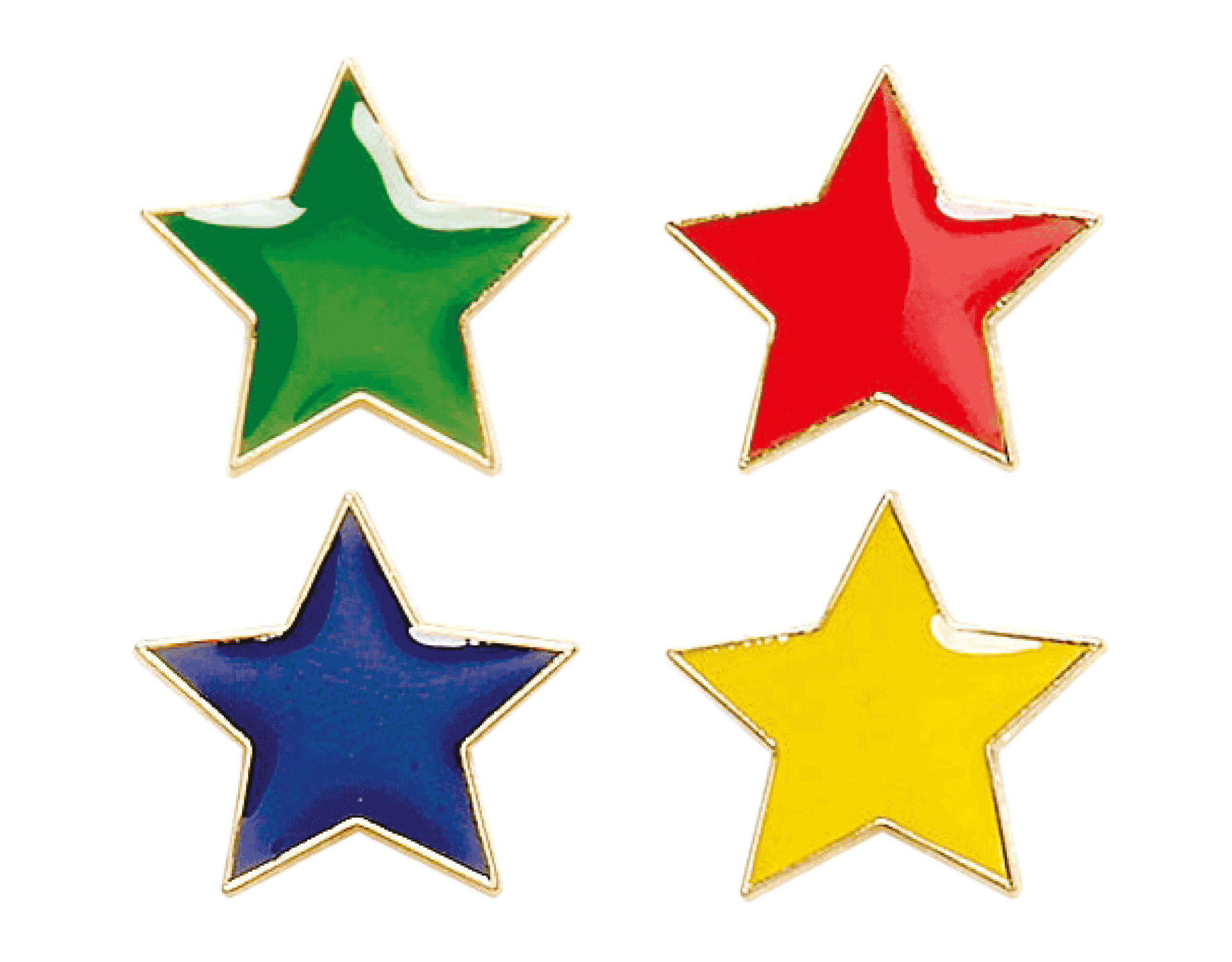 16mm Enamelled School Star Pin Badges | Running Imp - Running Imp