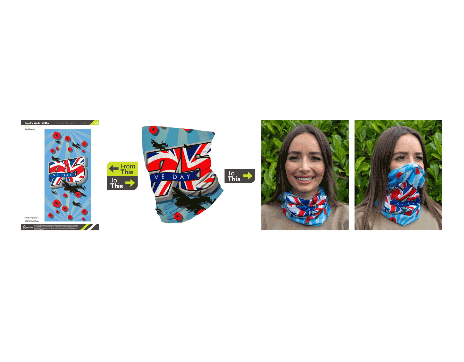 Fully Personalised Multi-Purpose Snood | Running Imp - Running Imp