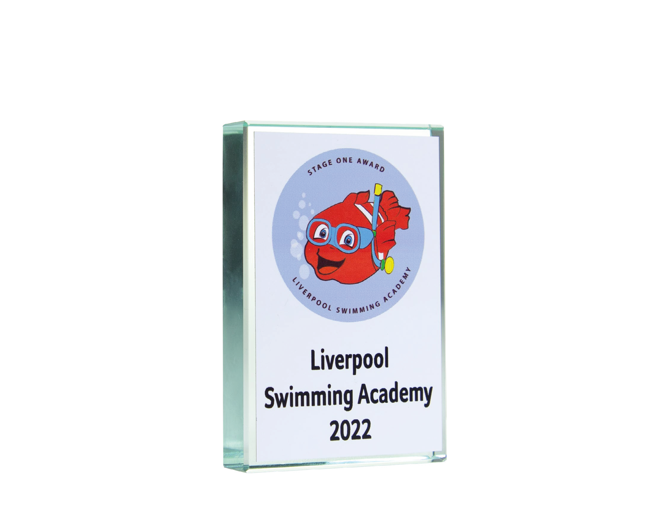 T310M - Sublimated Premium Thick Jade Glass Block Trophy - Small ...