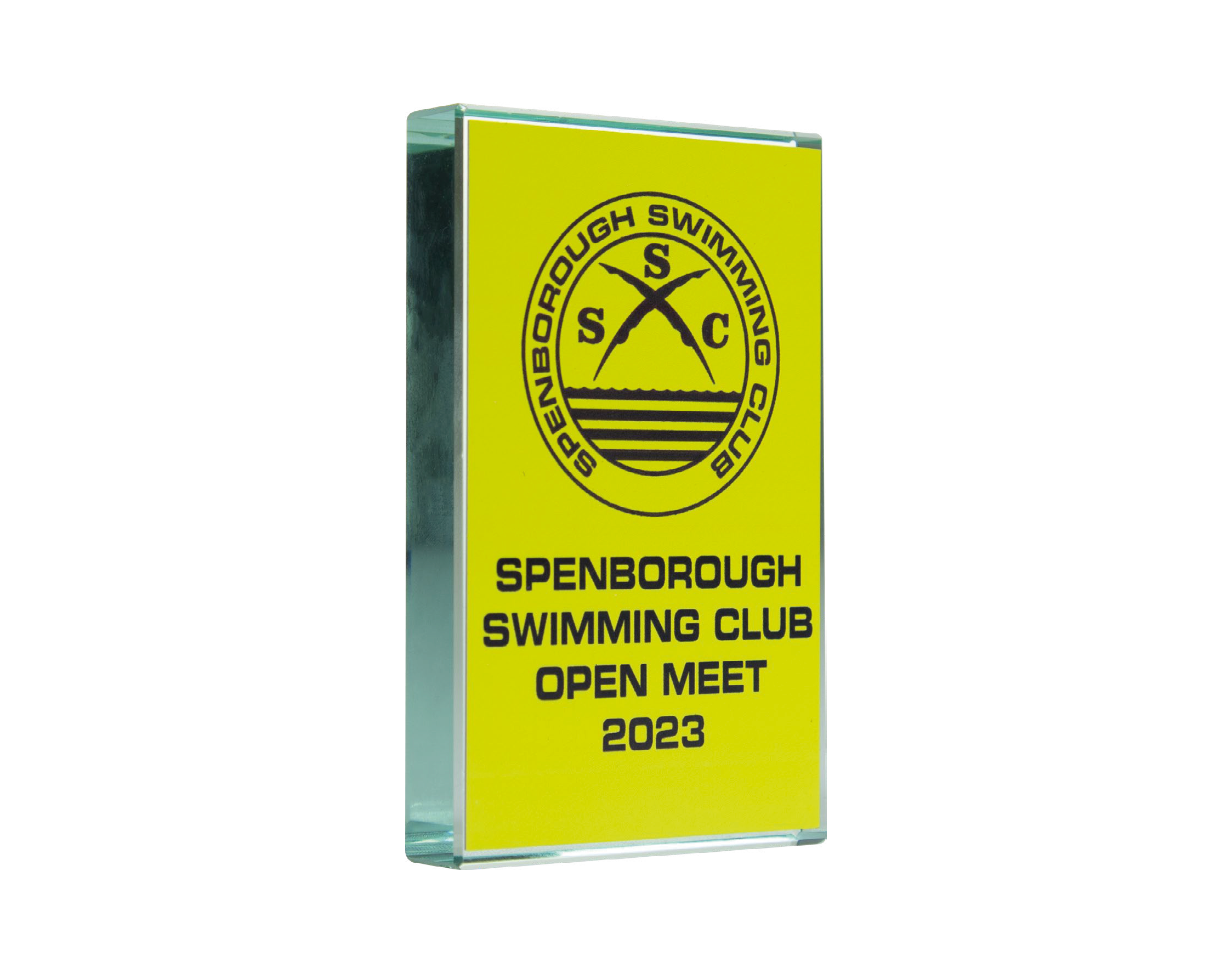 T310K - Sublimated Premium Thick Jade Glass Block Trophy - Large ...