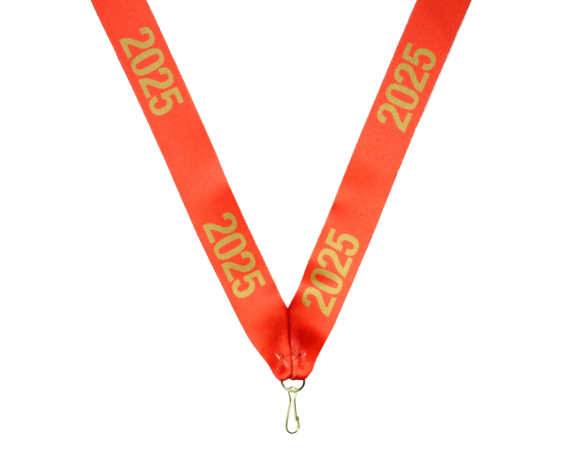 Red/Gold 25MM ‘2025’ Ribbon | Running Imp - Running Imp