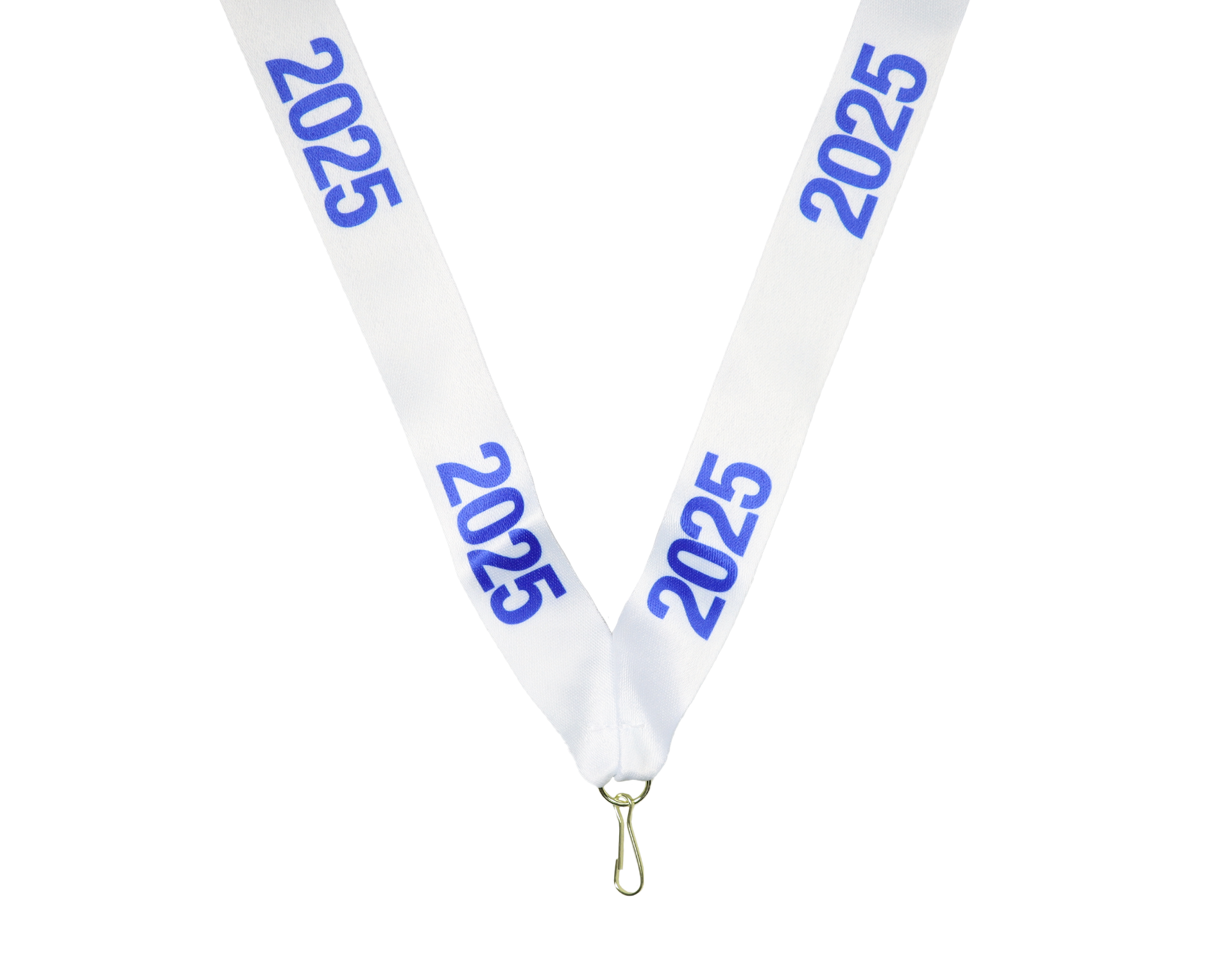 White/Blue 25MM ‘2025’ Ribbon | Running Imp - Running Imp