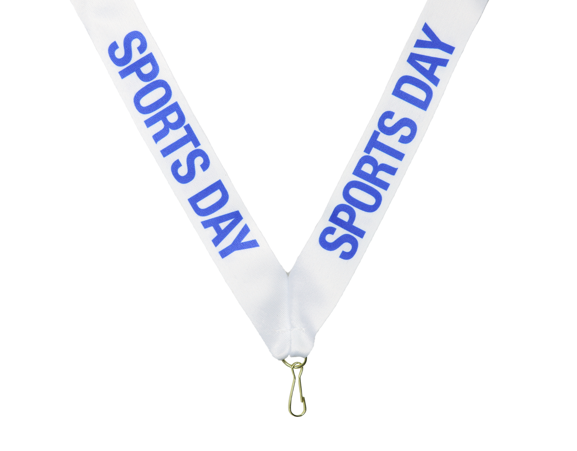 White/Blue 25MM ‘Sports Day’ Ribbon | Running Imp - Running Imp