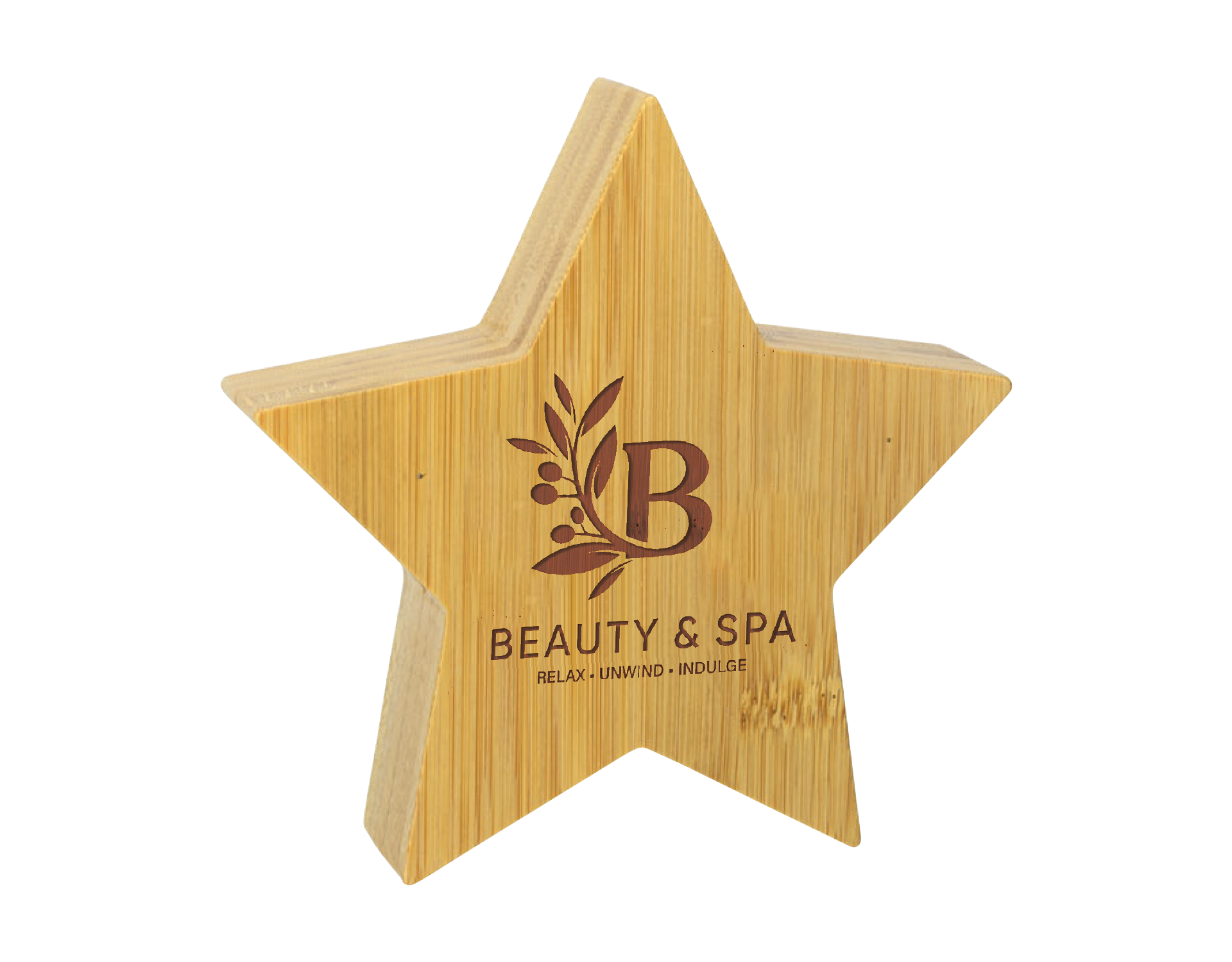 T250A Bespoke Laser Engraved Bamboo Block | Running Imp - Running Imp