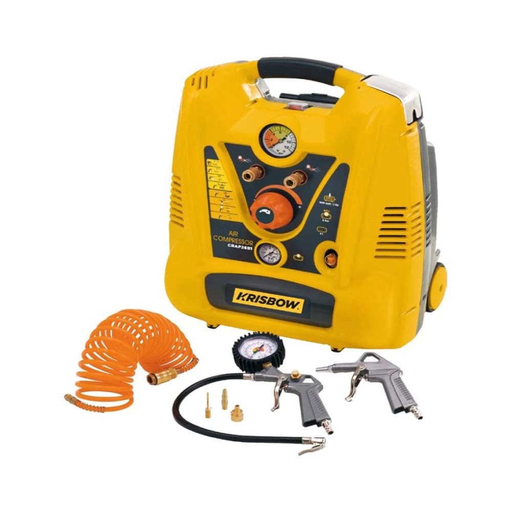 KRISBOW Jual Kompresor Mini 1HP 8B 8L 1P DD CRDC0108