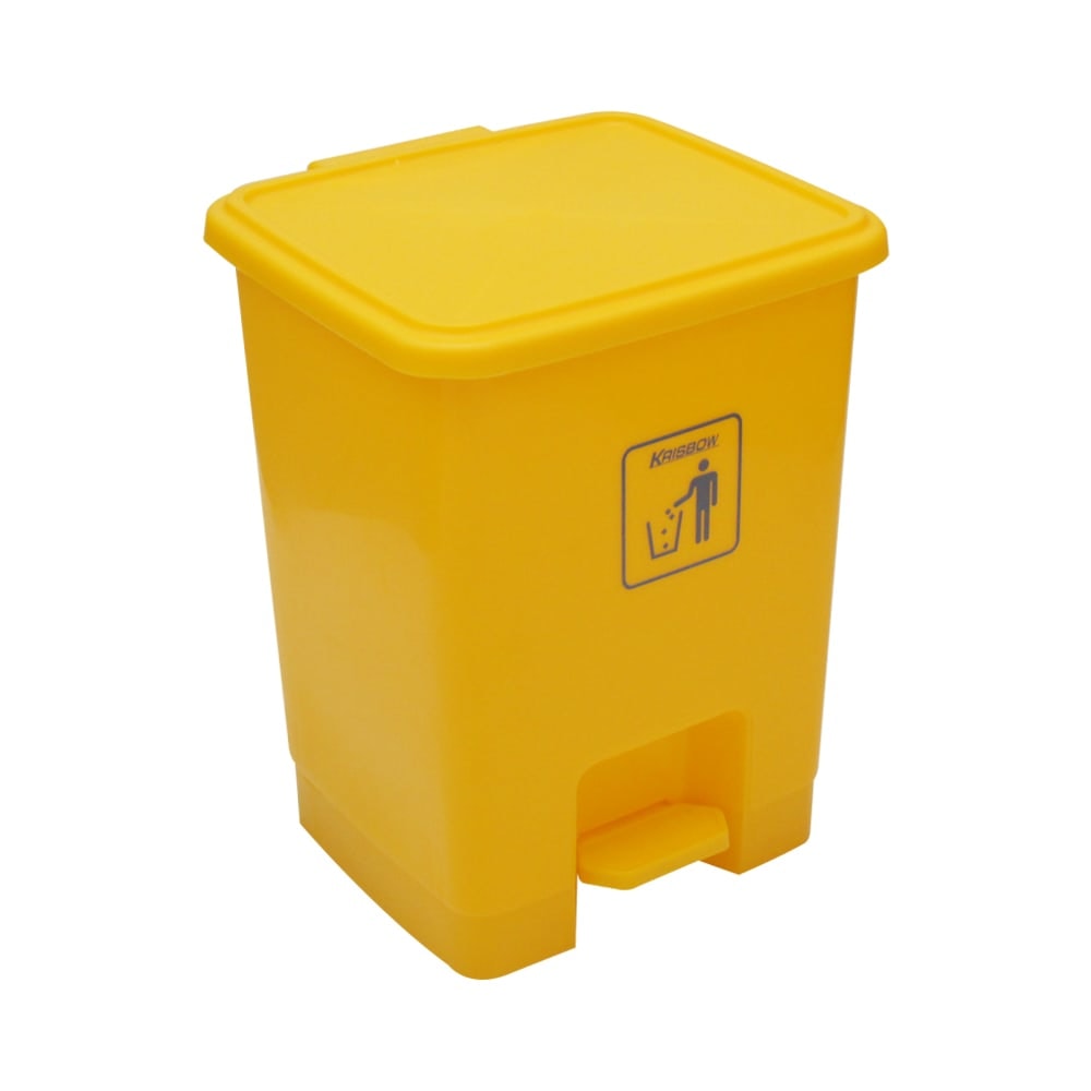 Jual Krisbow 15 Ltr Tempat Sampah Outdoor Pedal Plastik Kuning Terbaik Informa