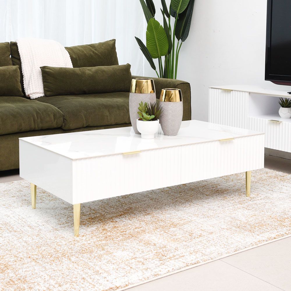 Jual Informa Irina Meja Tamu Rectangular Putih Terbaik | Informa