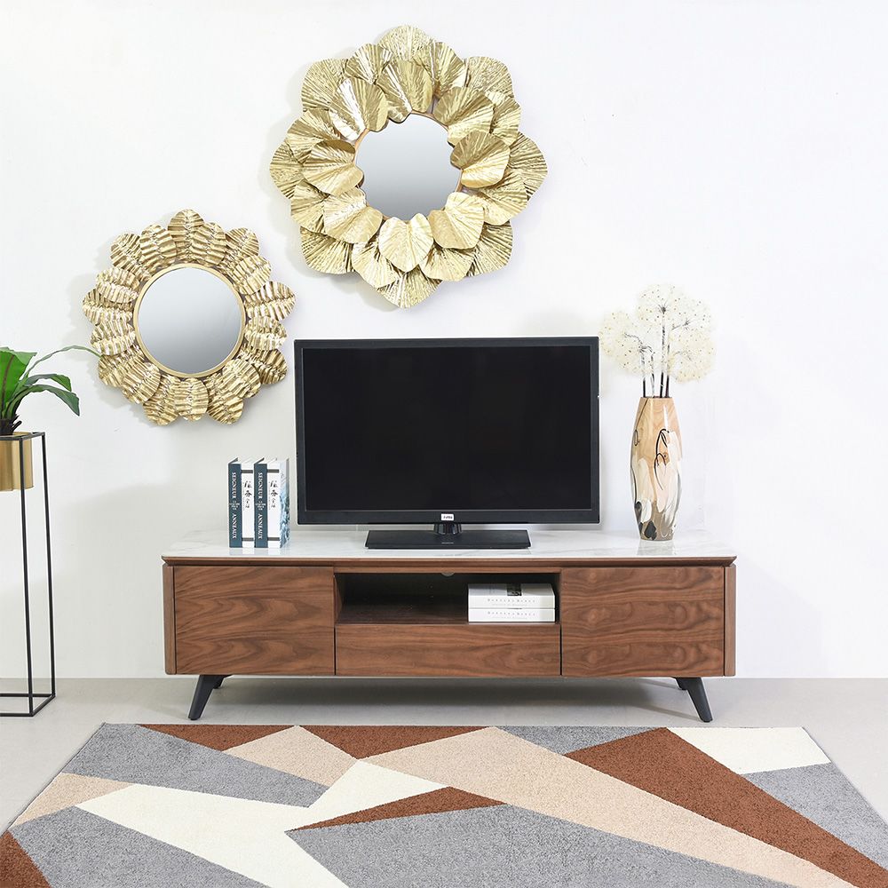 Jual Informa Eugene Rak Tv Putih Cokelat Walnut Terbaik | Informa