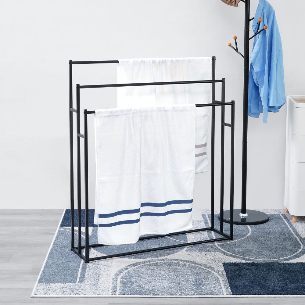 Jual Informa 95 X 24 X 110 Cm Titan Jemuran Handuk Hitam Terbaik | Informa