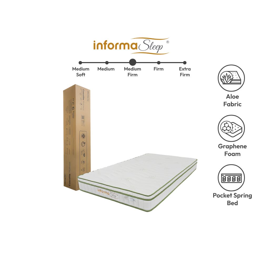 Jual Informa Sleep 90 X 200 Cm Cuscolite Kasur Pocket Springbed In Box Terbaik | Informa