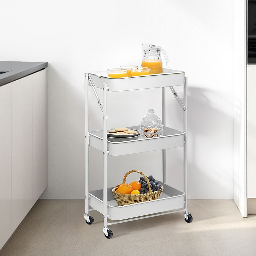 Jual Selma Nial Rak Troli Multifungsi Putih Terbaik | Informa