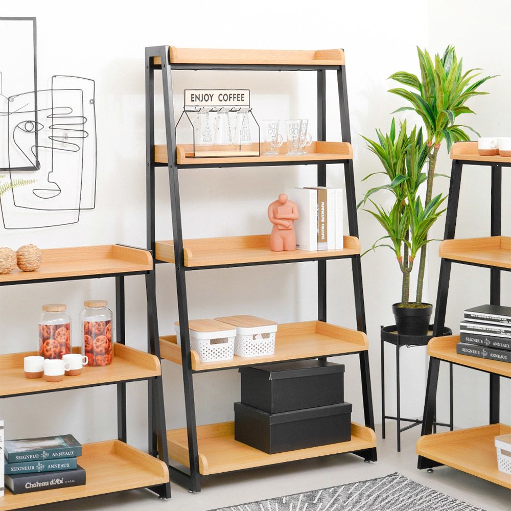 Jual Informa Mossy Neo Rak 5 Tingkat Cokelat Oak Terbaik | Informa