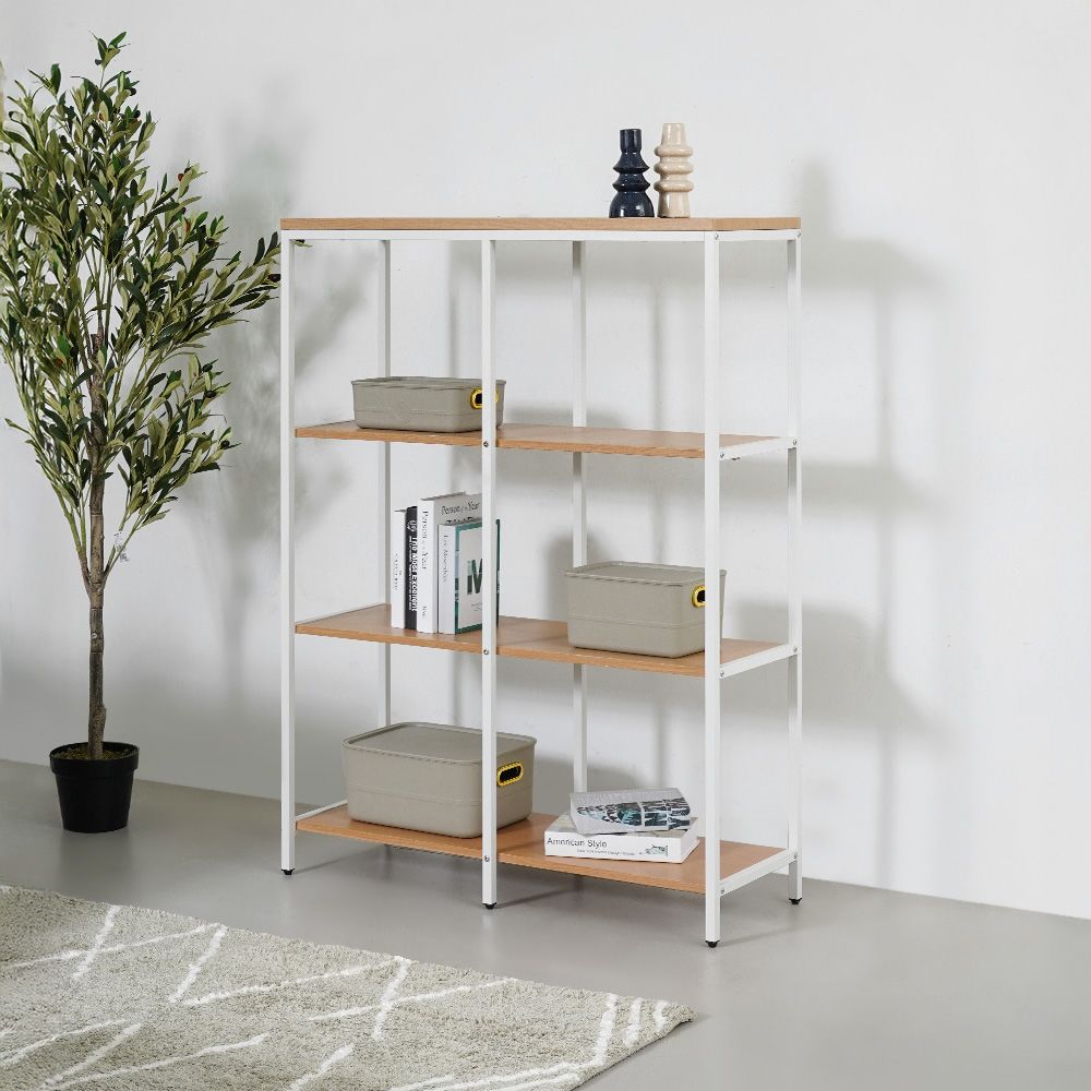 Jual Informa Ryan 2 X 3 Rak Penyimpanan Metal Putih Cokelat Oak Terbaik ...