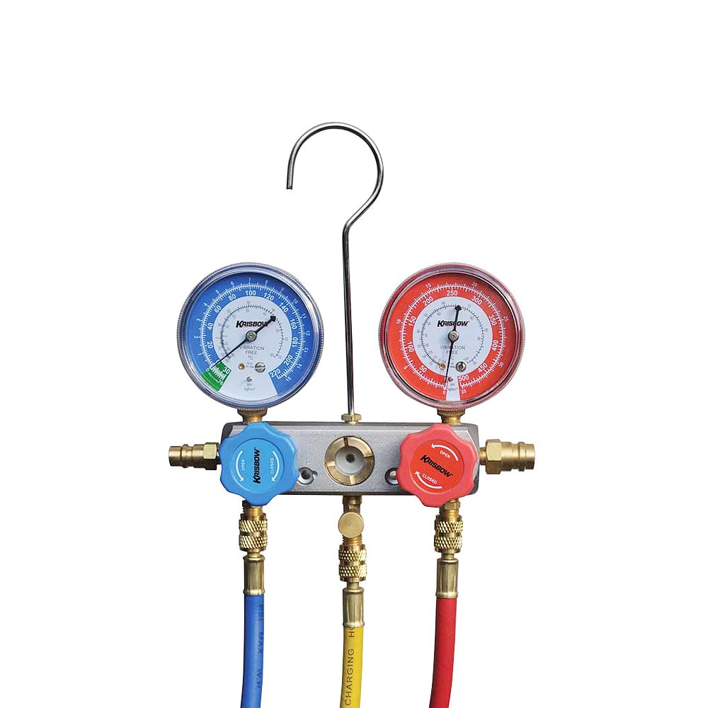 Jual Krisbow Set Testing Manifold Untuk Tabung Freon R 134 A 90 Cm Ersr ...