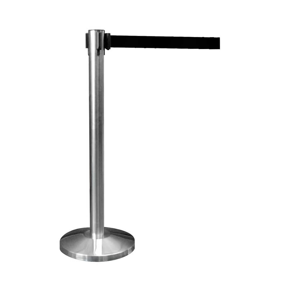 Jual Krisbow Tiang Antrian Stainless Steel Dengan Tali Hitam Silver ...