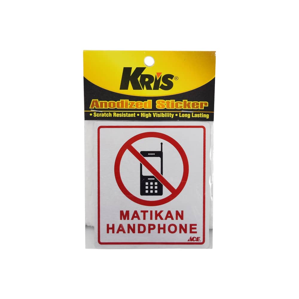 Jual Kris Stiker Anodized Matikan Handphone 9 X 10 Cm Terbaru | Ruparupa